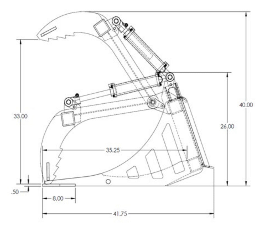 Bigtoolrack 72" Utility Grapple