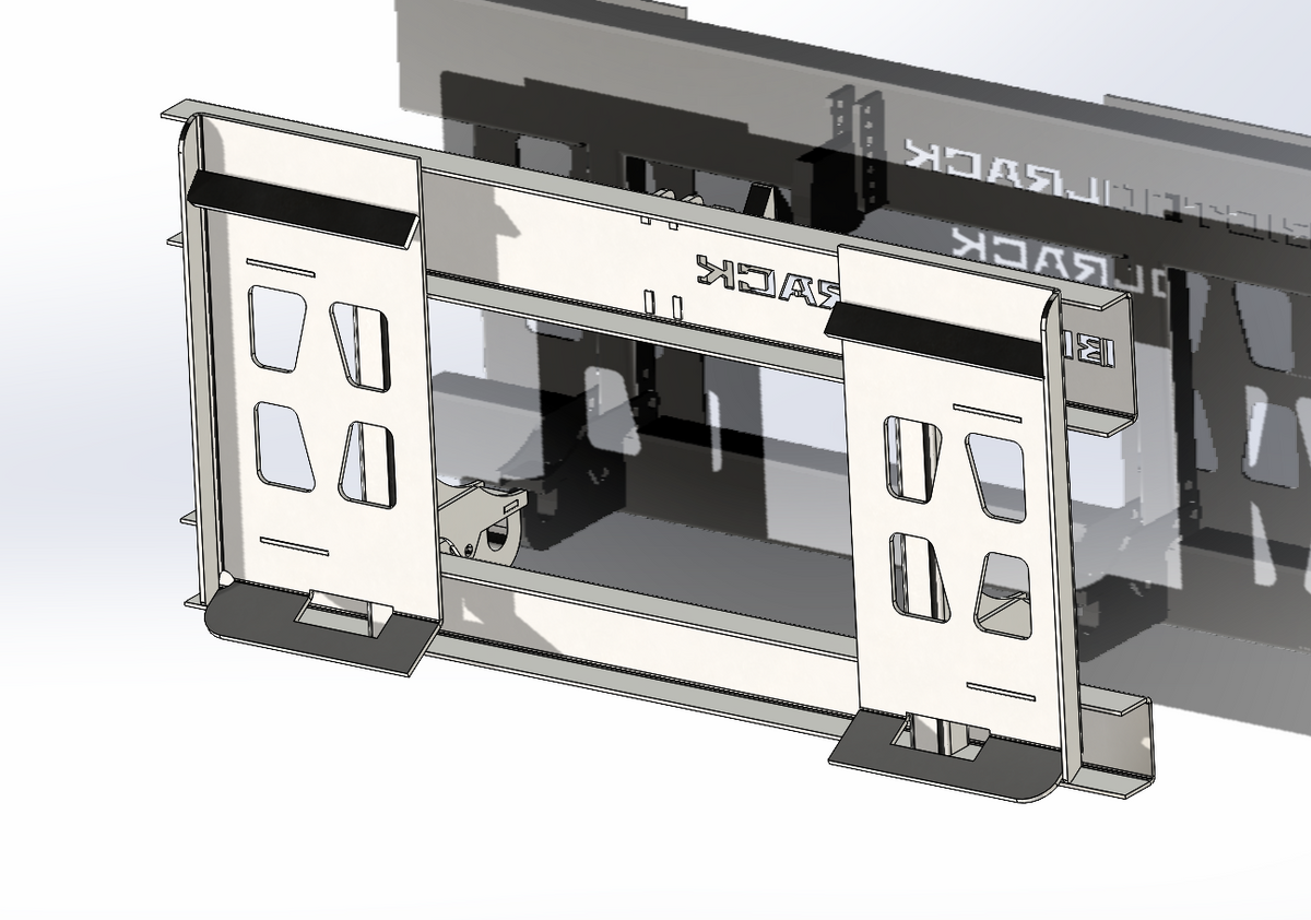 New Bigtoolrack Heavy Duty Skid Steer Quick Hitch